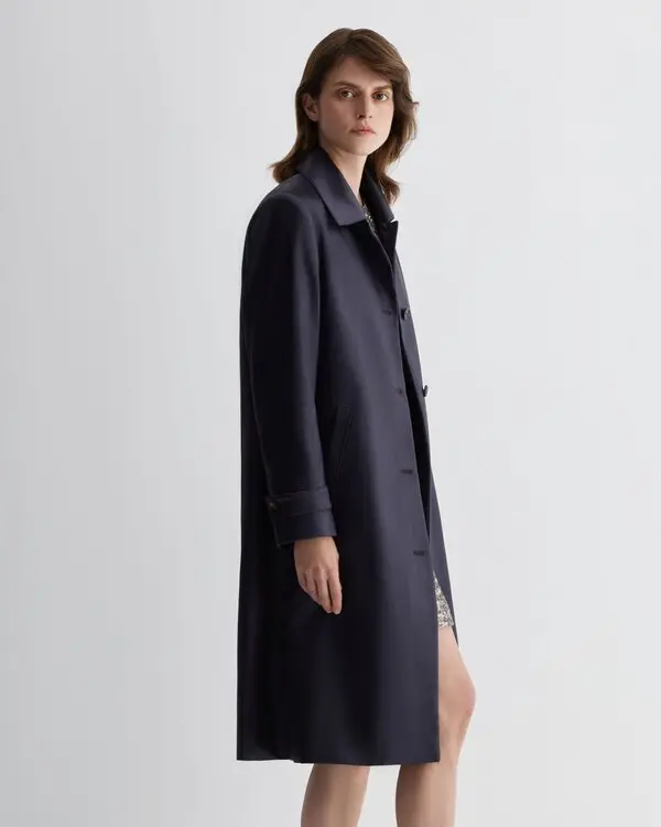 Veronica De Piante Heather Coat In Technical Cotton