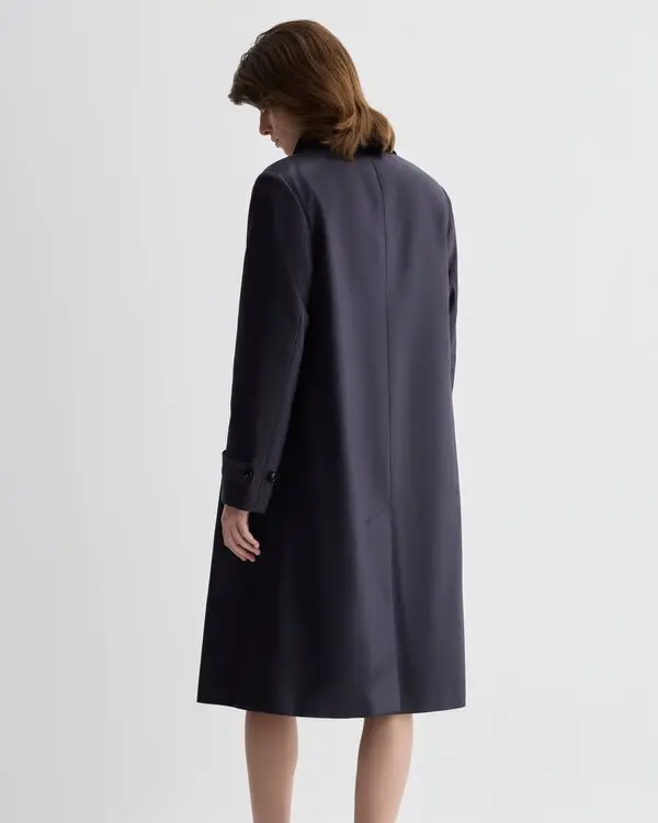 Veronica De Piante Heather Coat In Technical Cotton