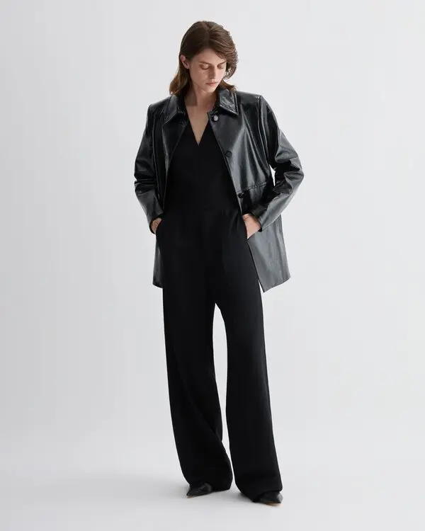 Veronica De Piante Jess Leather Jacket - Black