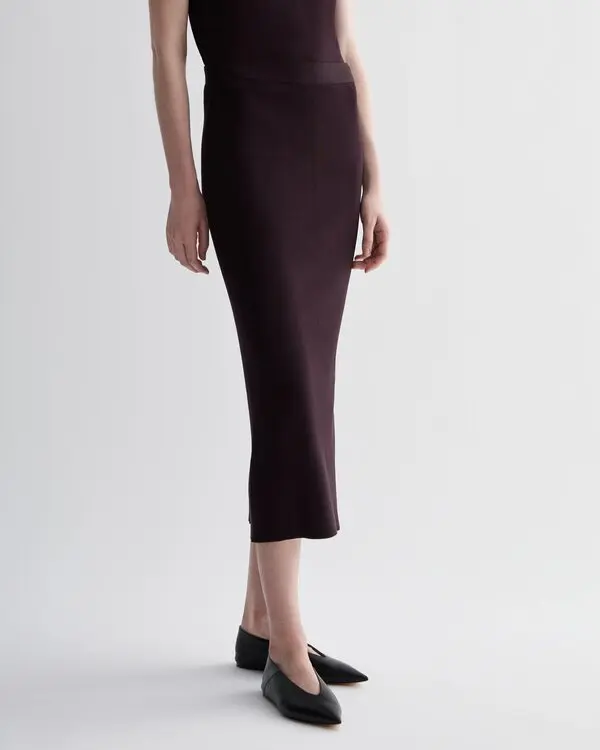 Veronica De Piante Caterina Silk Knit Skirt