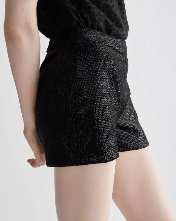 Veronica De Piante Helena Stretch Sequin Shorts