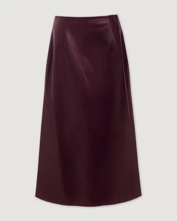 Veronica De Piante Gisele Nappa Leather Skirt