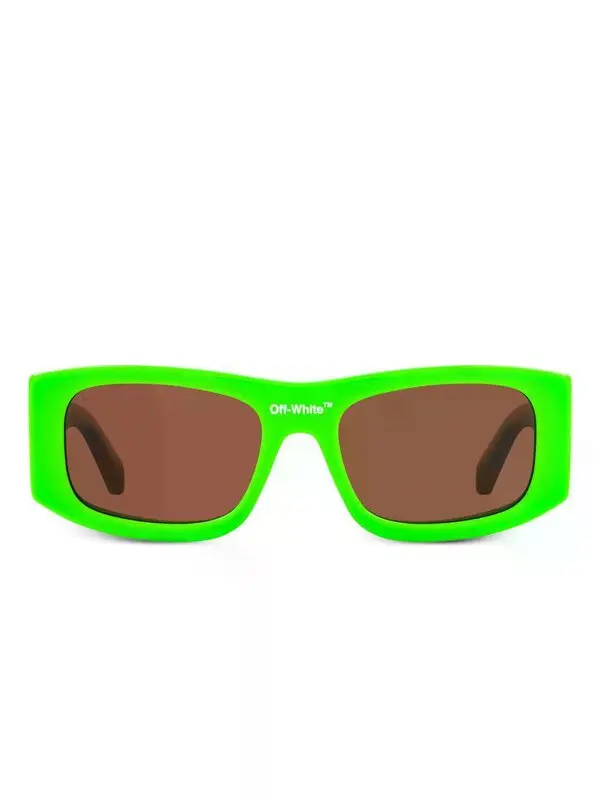 Off-White Lucio Square Sunglasses - Green