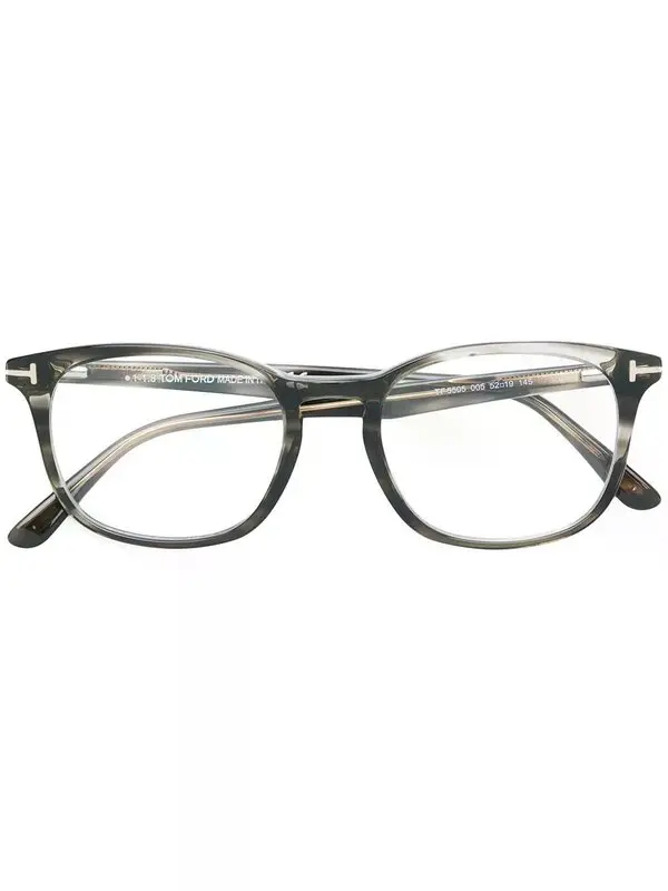 TOM FORD Round Frame Glasses - Brown