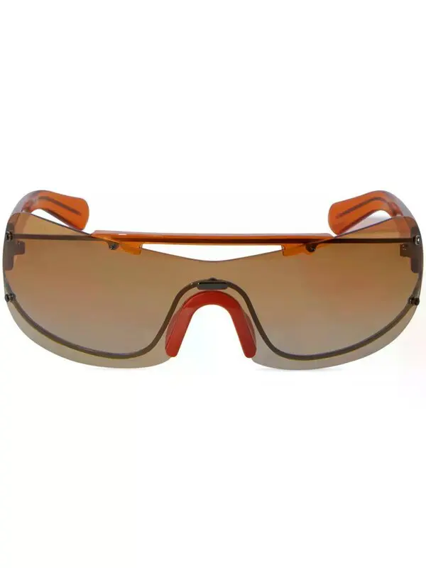 Off-White Biker-style Sunglasses - Orange