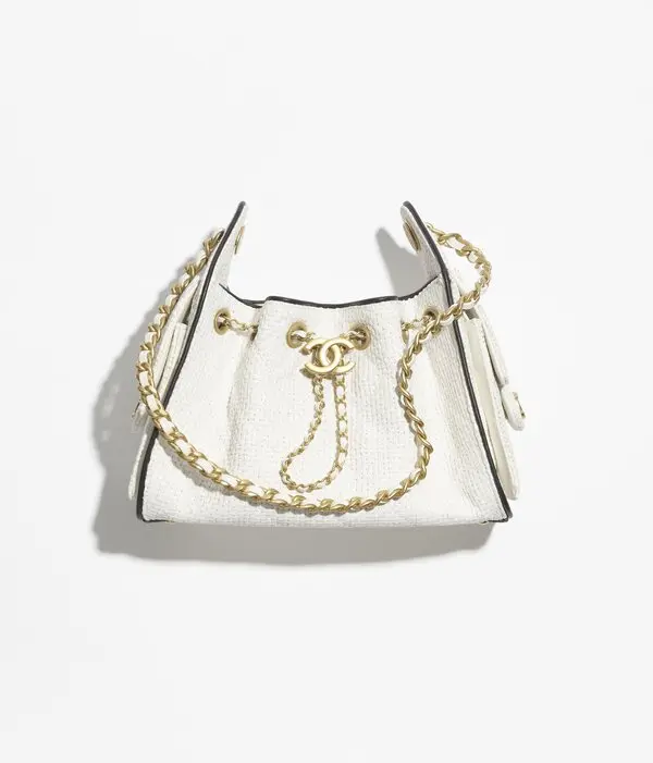 Chanel 25 Handbag - White & Black