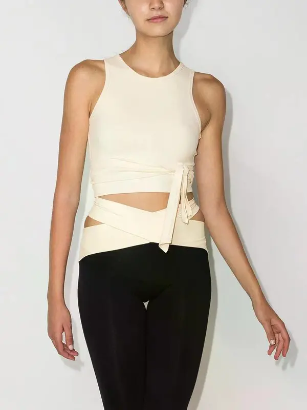 Live The Process Tie-detail Performance Top