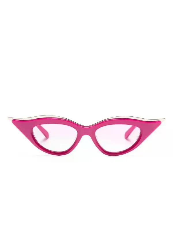 Valentino Garavani V-goldcut Ii Cat-eye Sunglasses - Pink