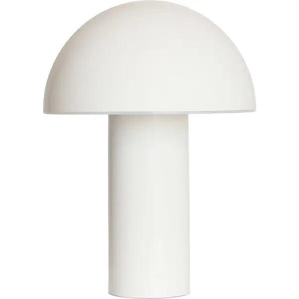 BRIGHTECH Celia 10" Portable Touch-controlled Outdoor Patio Mushroom Table Lamp - Cream