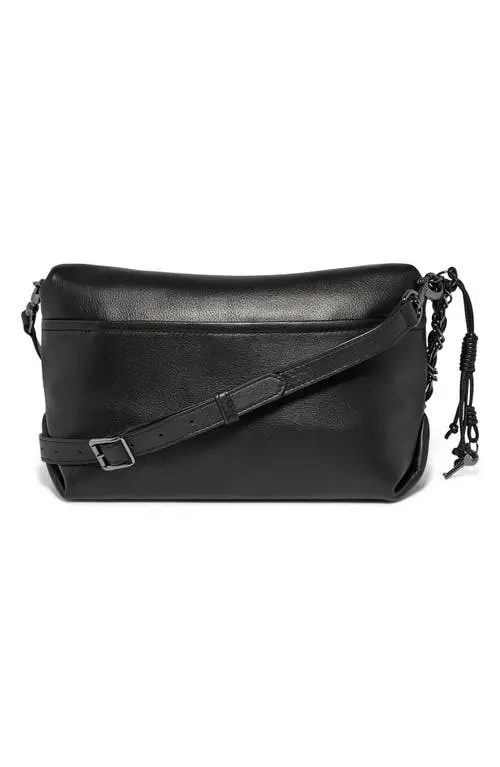 AIMEE Convertible Shoulder Bag With Chain Details - Black