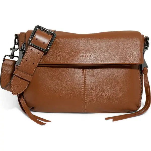 AIMEE Bali Double Entry Crossbody Bag - Chestnut
