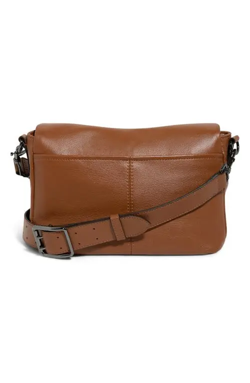 AIMEE Bali Double Entry Crossbody Bag - Chestnut