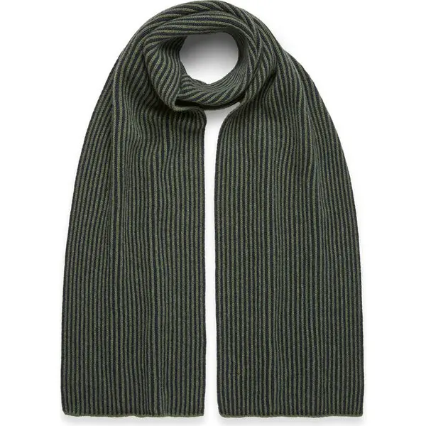 CELTIC & CO. Wool Scarf - Navy Olive