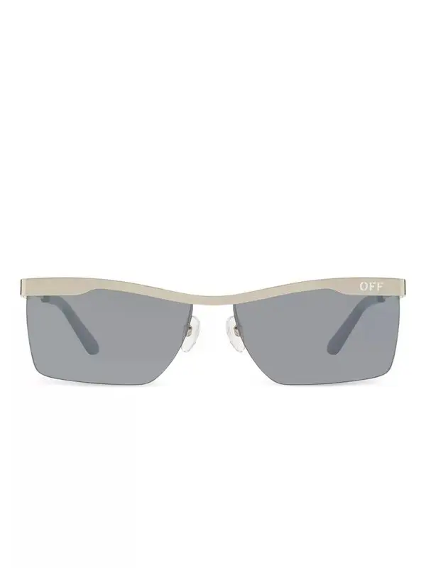 Off-White Rimini Rectangle Sunglasses - Silver