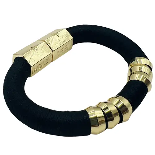 HOLST+LEE Colorblock Bangle Bracelet - Black
