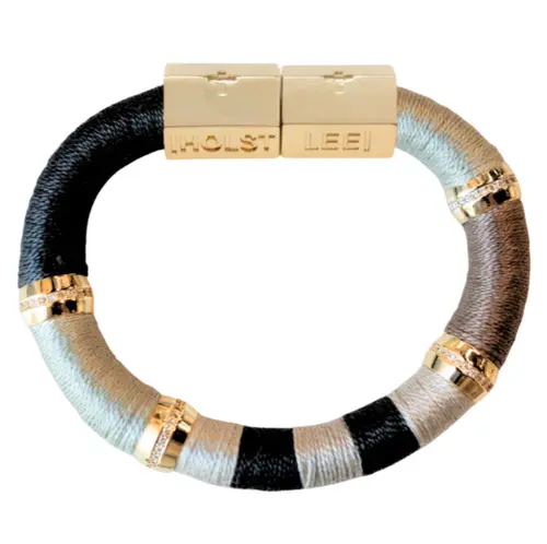 HOLST+LEE Colorblock Bangle Bracelet - Dark And Stormy