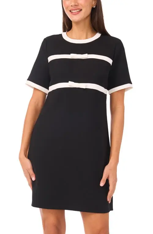 CECE DUPRAZ Bow Stripe Shift Dress