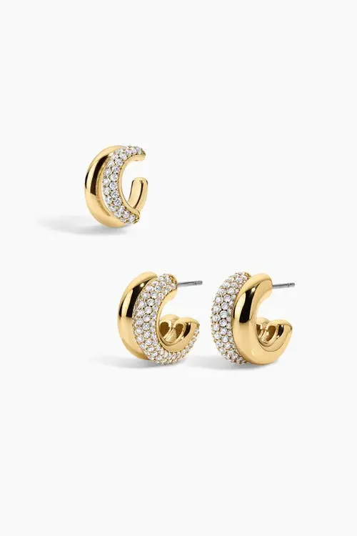 ELECTRIC PICKS Tribeca Earrings And Scout Ear Cuff Set Of 2