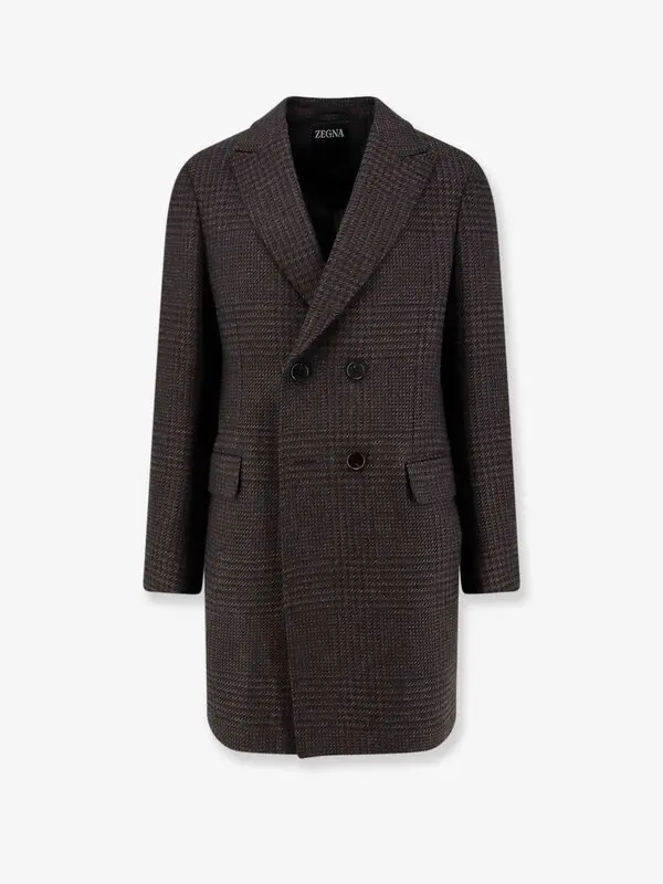 Zegna Wool Double-breasted Coat
