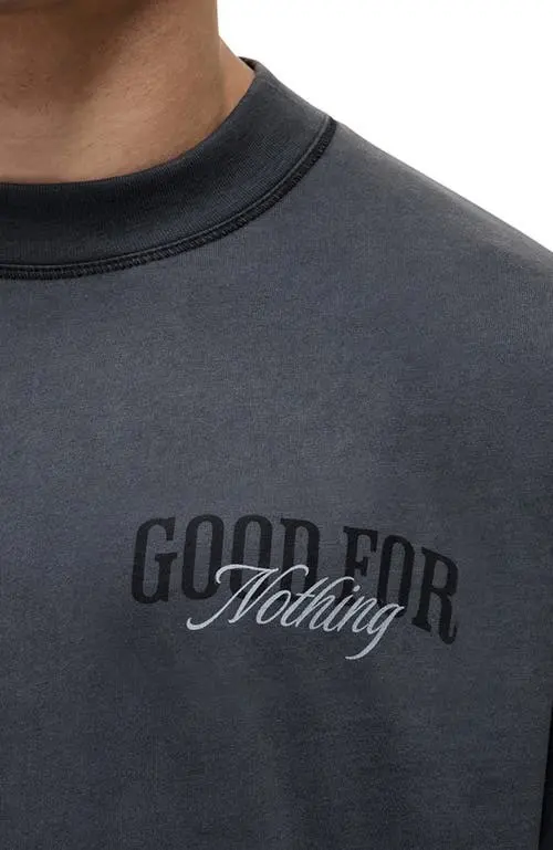 GOOD FOR NOTHING Revival Printed Washed T-shirt