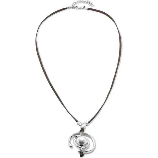 UNODE50 Sterling-plated Charm Necklace - Silver