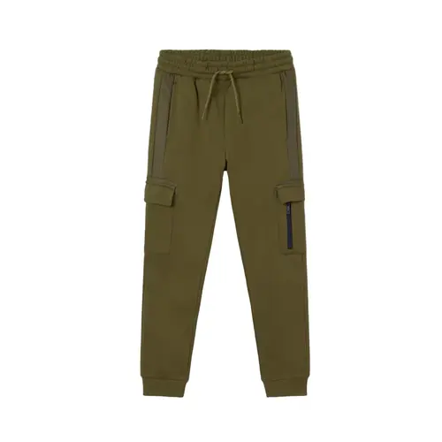 MAYORAL Contrast Joggers - Olive Green