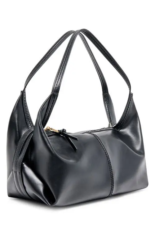 Dolce Vita Leather Shoulder Bag - Black