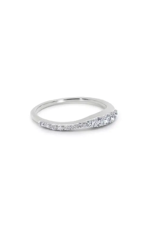 Monica Vinader Riva Pavé Lab Grown Diamond Ring - Sterling Silver/lab Diamond