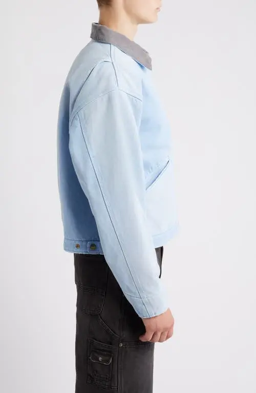 ELWOOD Petrol Canvas Jacket - Baby Blue