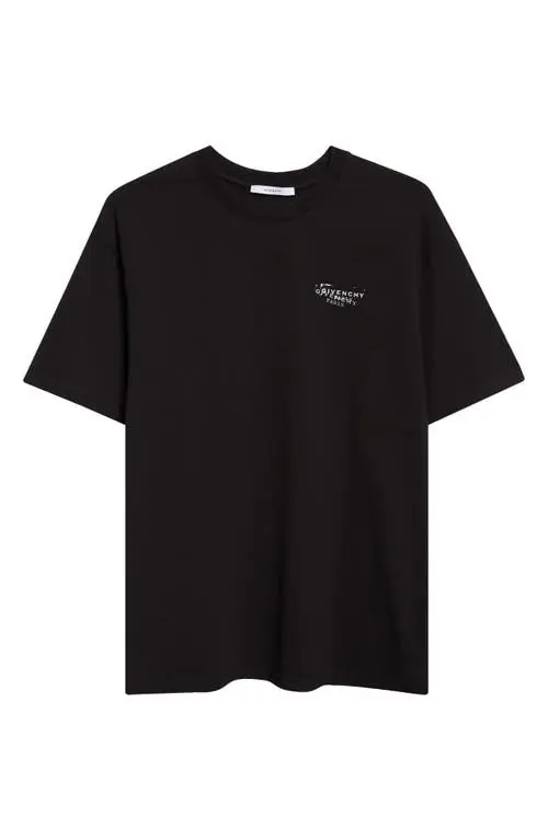 Givenchy Stamp Logo Regular Fit Graphic T-shirt - Black