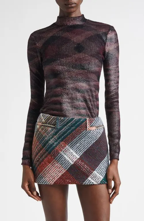 Missoni Flame Pattern Coated Sweater