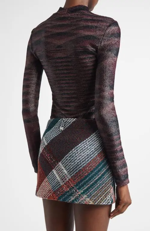 Missoni Flame Pattern Coated Sweater