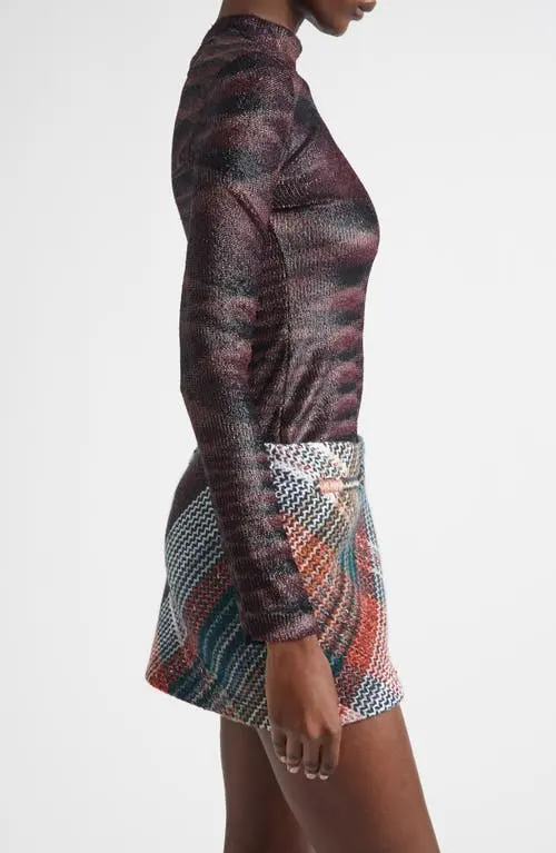 Missoni Flame Pattern Coated Sweater