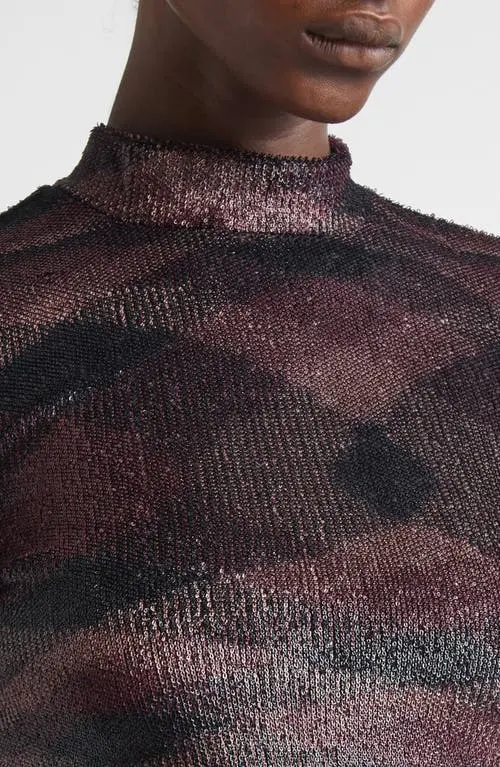 Missoni Flame Pattern Coated Sweater