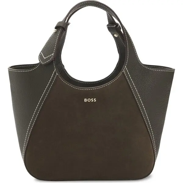 Hugo Small Lenah Suede Tote