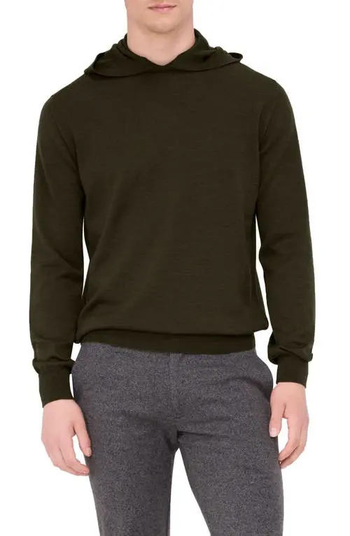 Bugatchi Merino Wool Hooded Sweater