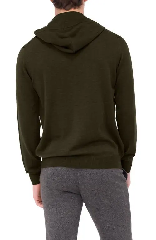 Bugatchi Merino Wool Hooded Sweater