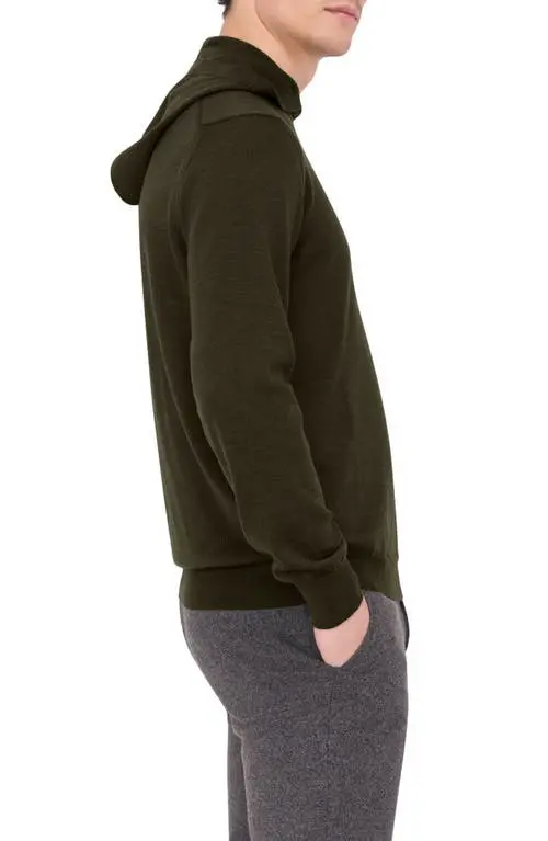 Bugatchi Merino Wool Hooded Sweater