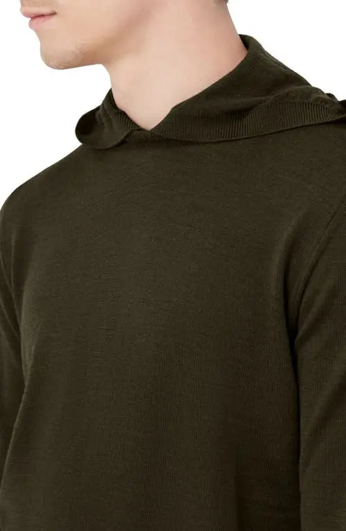Bugatchi Merino Wool Hooded Sweater