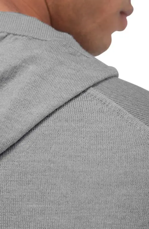 Bugatchi Merino Wool Hooded Sweater - Graphite