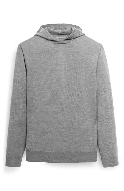 Bugatchi Merino Wool Hooded Sweater - Graphite