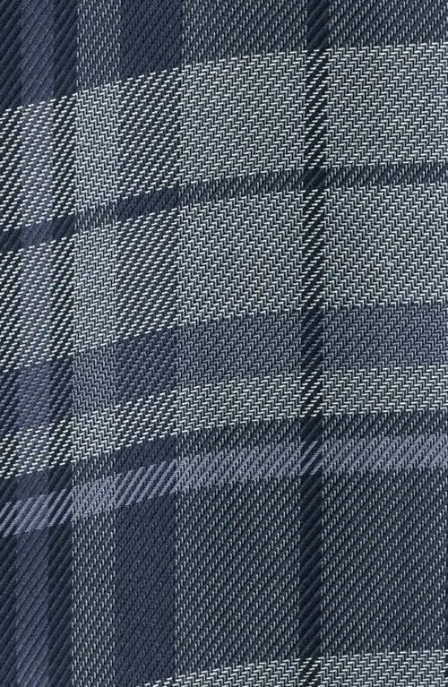 Bugatchi Julian Shaped Fit Plaid Cotton Twill Button-up Shirt - Anthracite