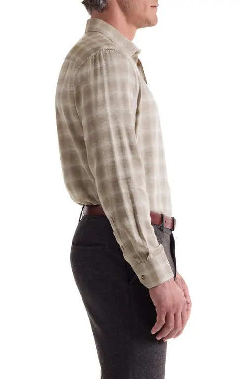 Bugatchi Julian Shaped Fit Plaid Button-up Shirt - Walnut