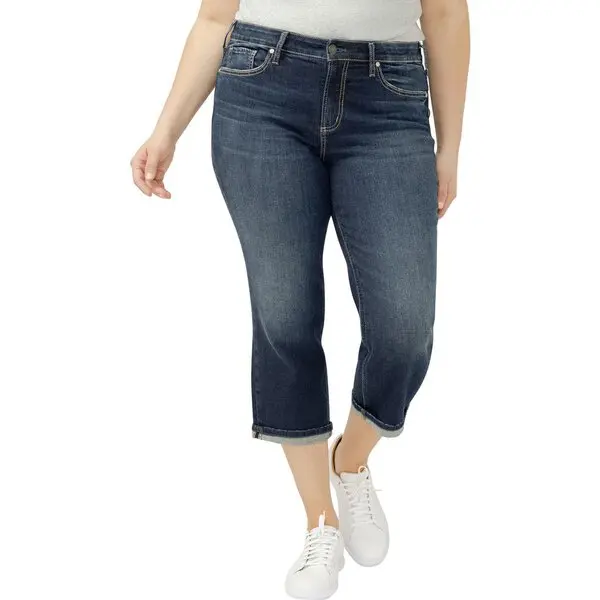 SILVER JEANS CO. Suki Capri Jeans - Florida