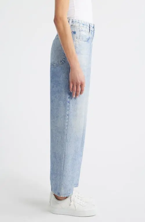 CITY BLUES High-rise Wide Leg Knit Jeans - Indigo