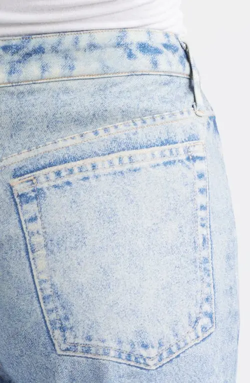 CITY BLUES High-rise Wide Leg Knit Jeans - Indigo