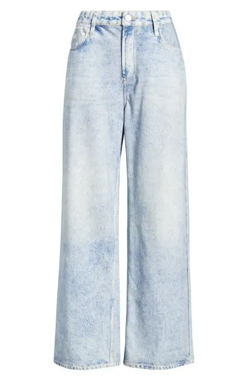 CITY BLUES High-rise Wide Leg Knit Jeans - Indigo