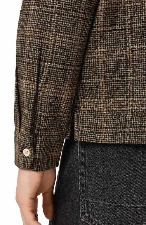 ALLSAINTS Saru Plaid Cotton Button-up Shirt