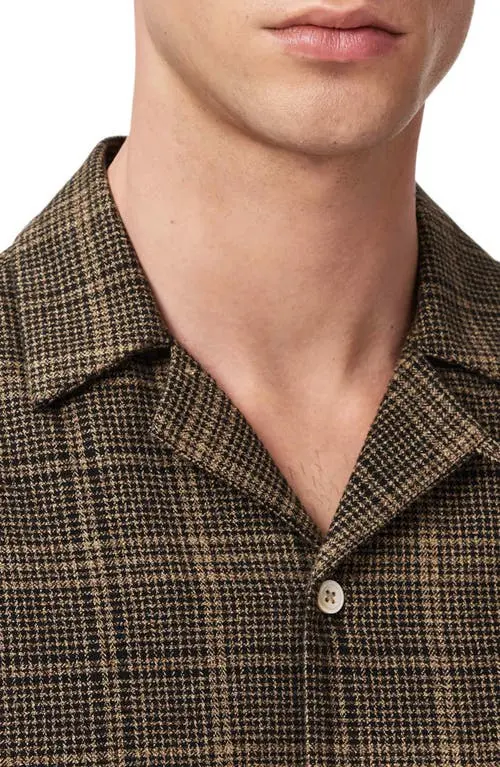 ALLSAINTS Saru Plaid Cotton Button-up Shirt