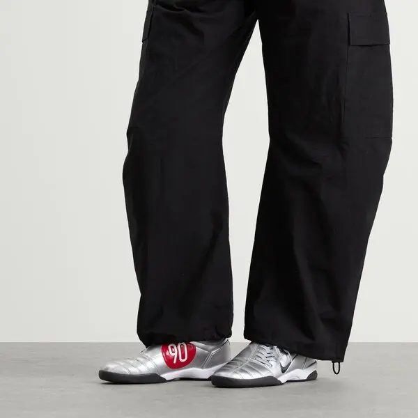 Nike T90 Mtlc W Sneaker - Silver/black/red